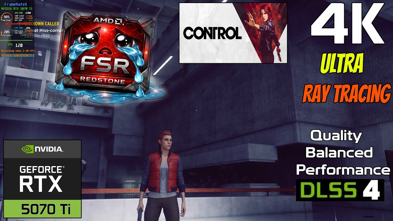 Control - RTX 5070 Ti - 4K Ultra Settings & Ultra Ray Tracing - DLSS 4 ...