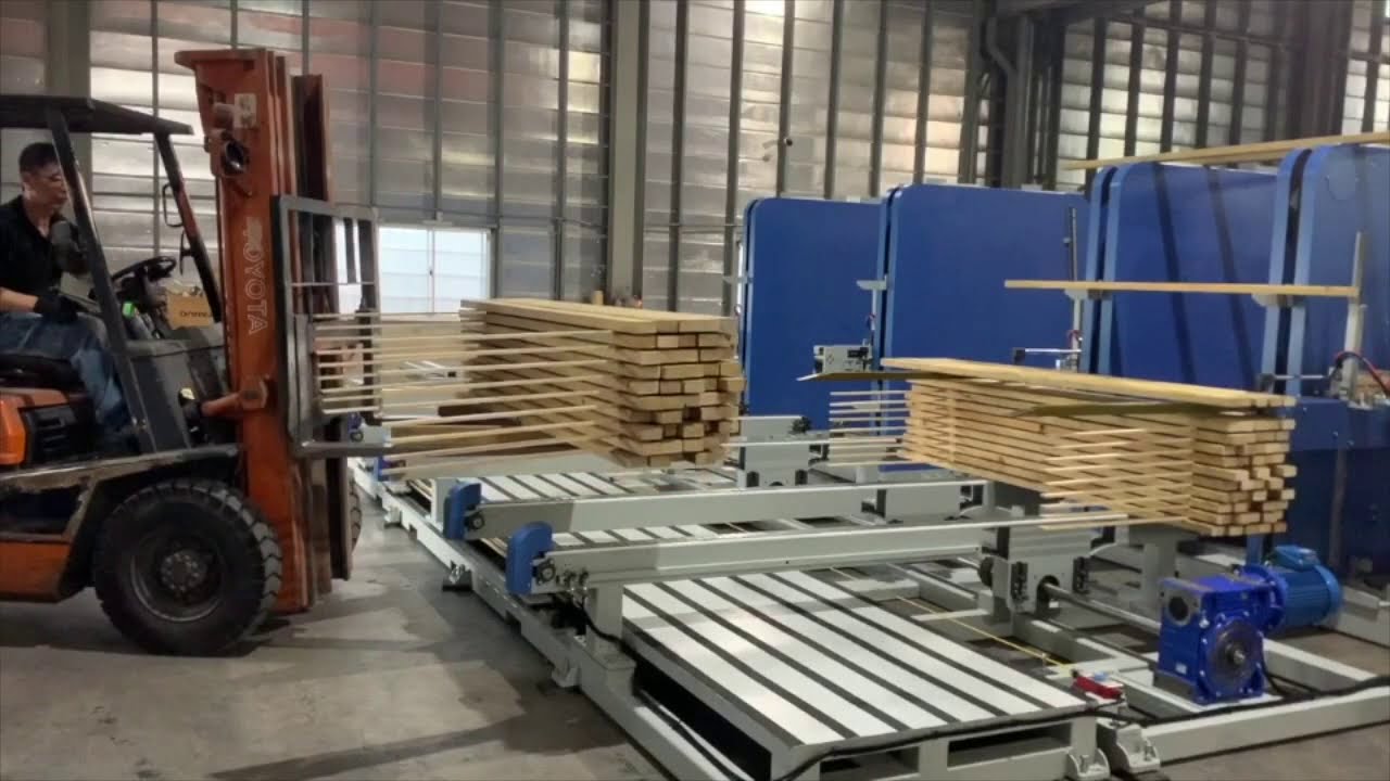 FURNIMATE Automatic Timber Stacker Line FSS-600-4S/ jointing machine ...