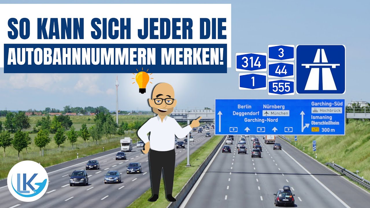 Nummerierung der Bundesautobahn: So funktioniert das deutsche Straßensystem! - YouTube