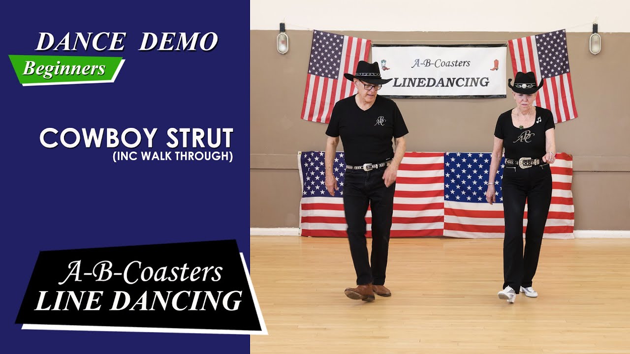 COWBOY STRUT - Line Dance Demo & Walk Through - YouTube