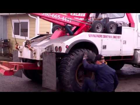New Tires for the Class B wrecker - YouTube