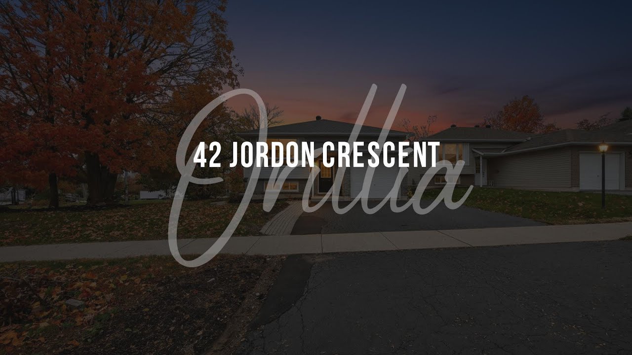 For Sale: 42 Jordan Crescent, Orillia - YouTube