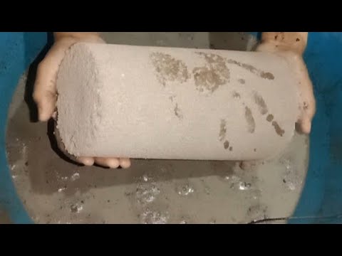 ASMR|super dusty gritty clay huge shape's crumbling in water 💦# ...