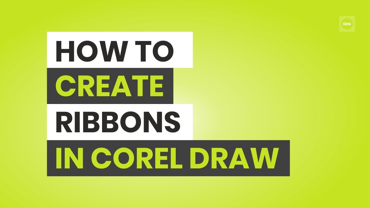 How to Create Ribbons in Corel Draw - YouTube