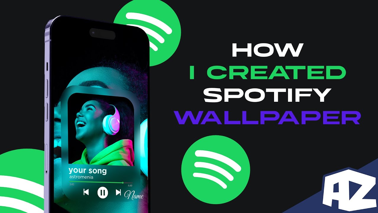 how i created spotify wallpaper - YouTube