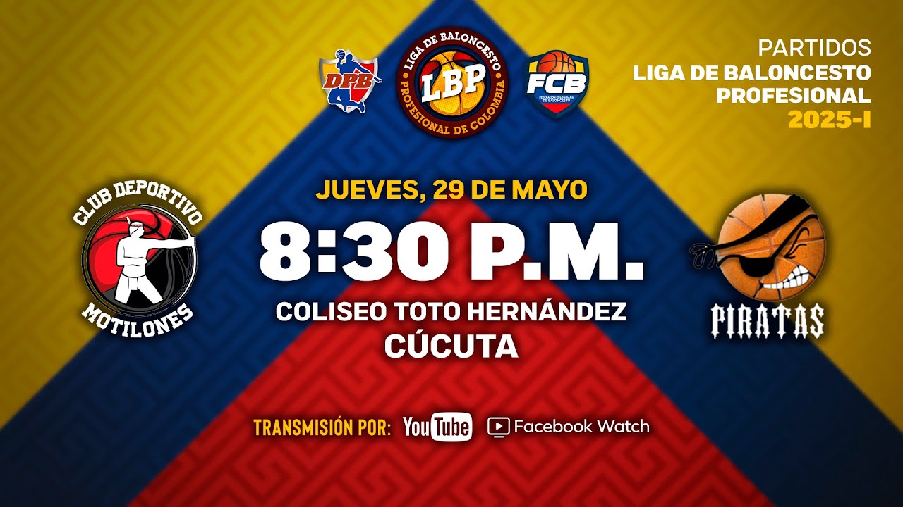 LIVE: #LigaDeBaloncestoProfesional | Club Deportivo Motilones VS ...
