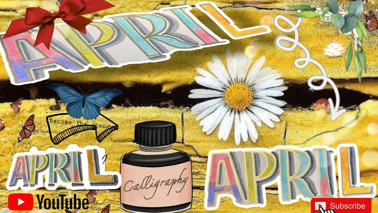 April Calligraphy for beginners💐| Calligraphy Ideas ️ #art #trending # ...