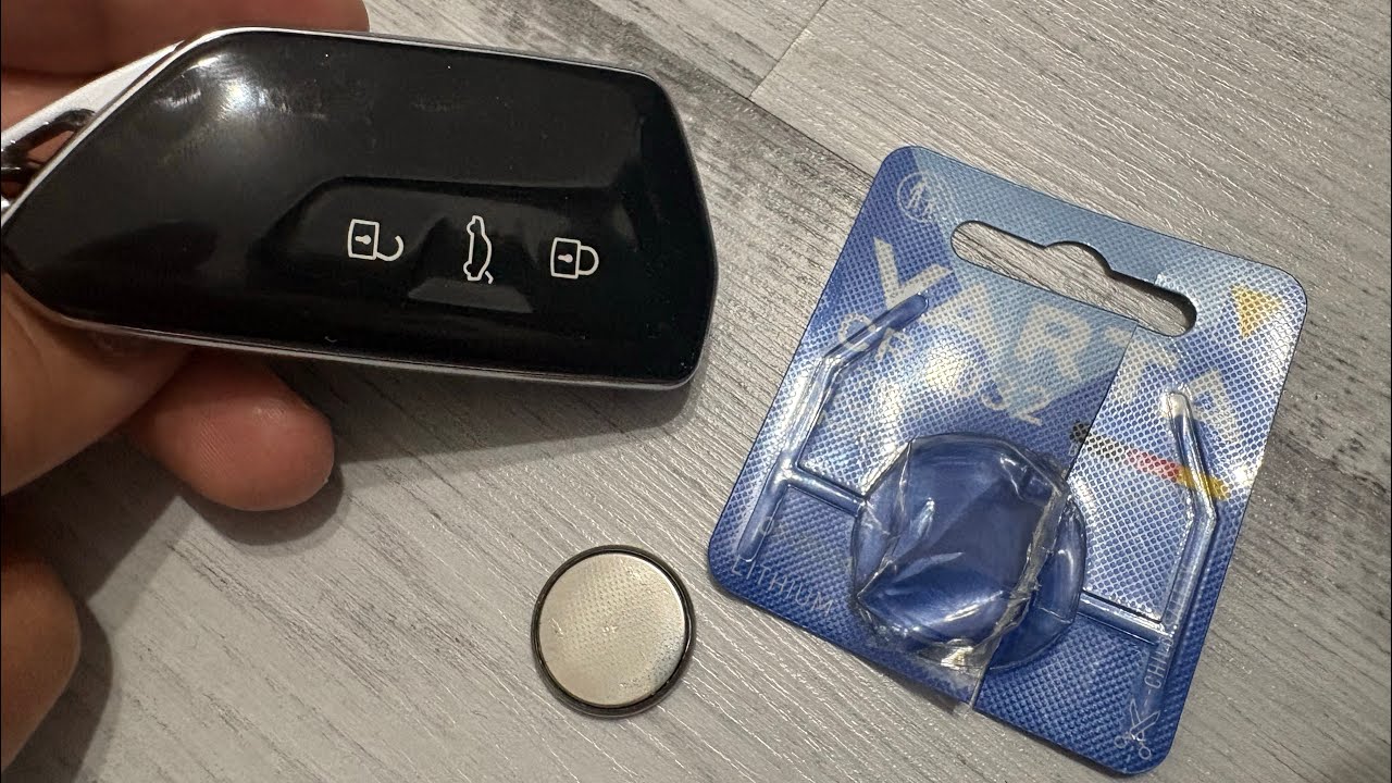 VW , ALL Skoda, Kodiak Octavia, key fob battery replacement - EASY DIY ...