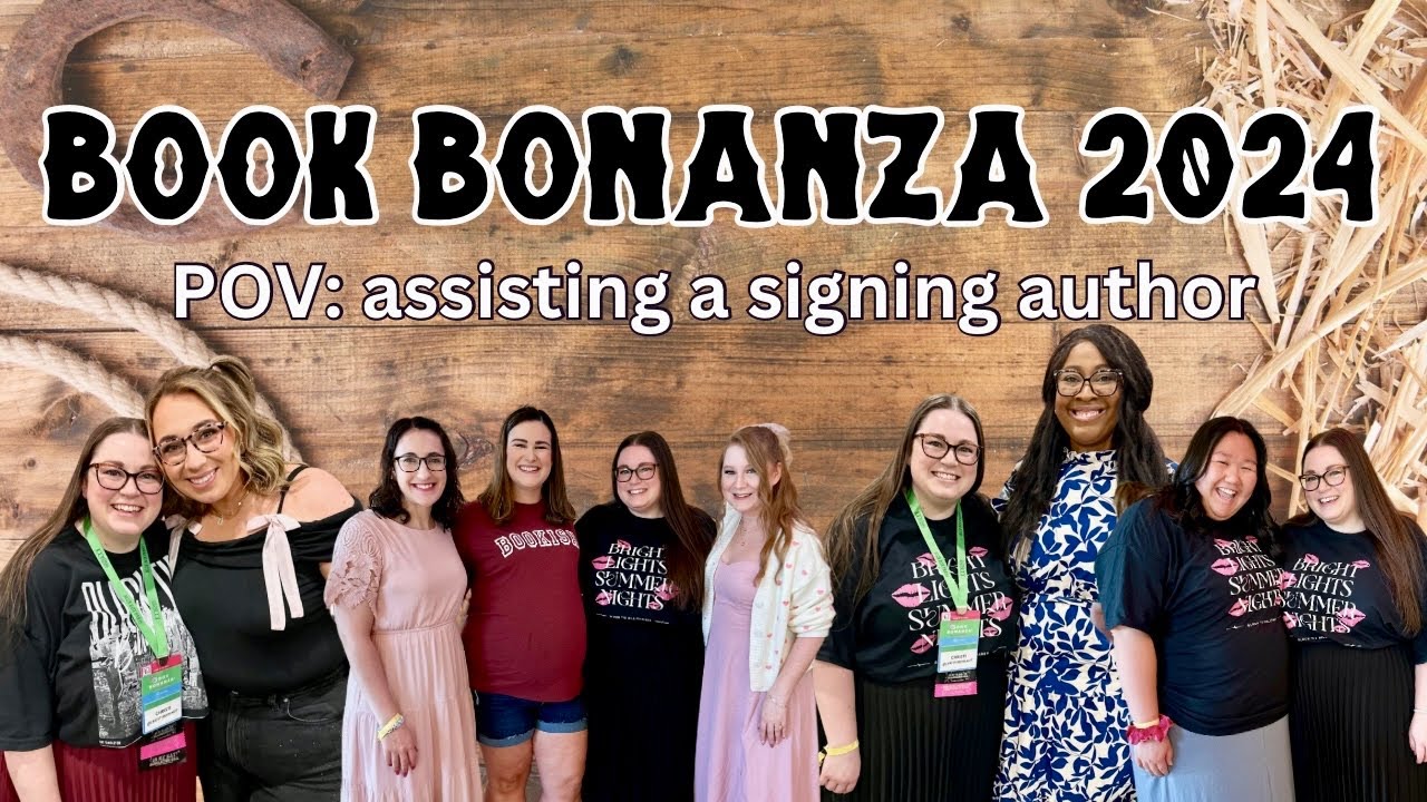 Book Bonanza 2024 | assisting a signing author at a book signing! - YouTube