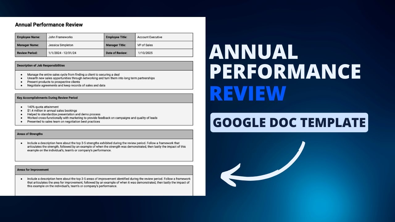 How to conduct an annual performance review - YouTube