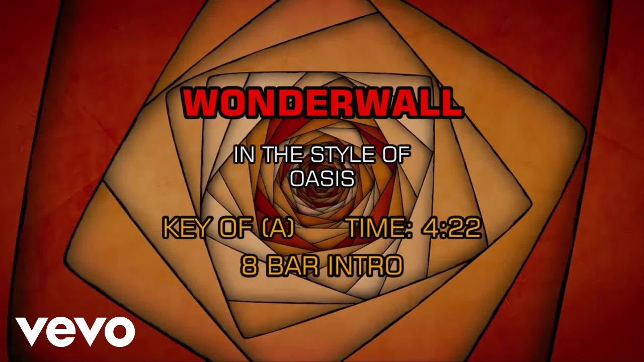 Oasis Wonderwall Karaoke Youtube