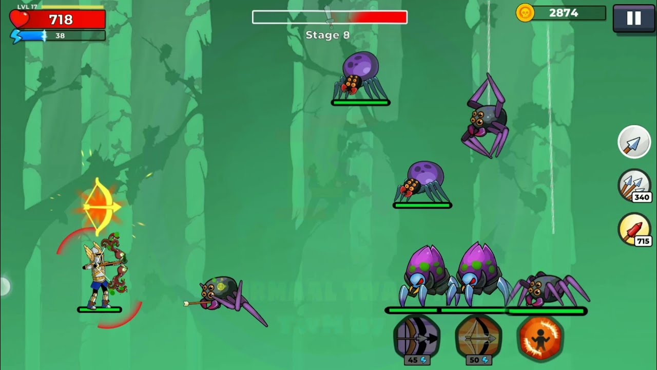 The Archers 2 Dungeon Stage 6, 7, 8, 9 GamePlays - YouTube