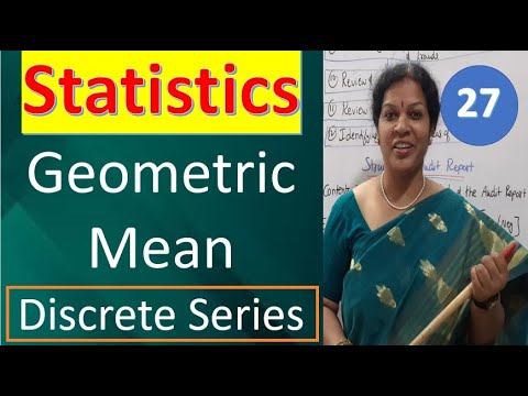 27. Geometric Mean - Discrete Series from Statistics Subject - YouTube