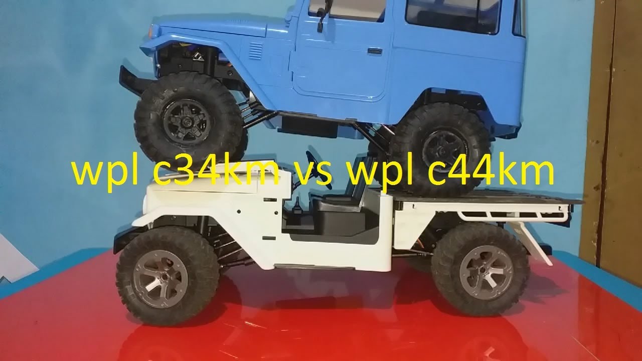 Rc wpl c34km vs wpl c44km Riview - YouTube