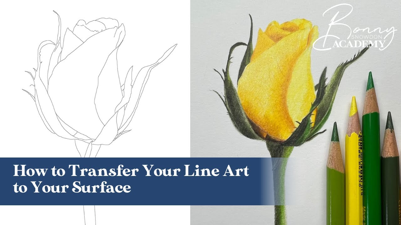 How to Transfer Your Line Art to Your Surface | Tips for Artists - YouTube