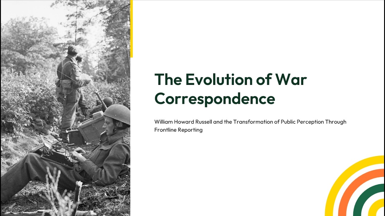 The Evolution of War Correspondence and William Howard Russell - YouTube