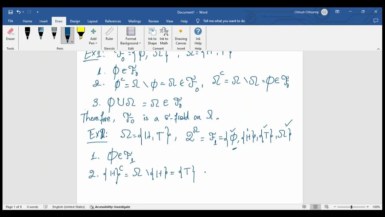 Probability Theory (Sigma algebra) - YouTube