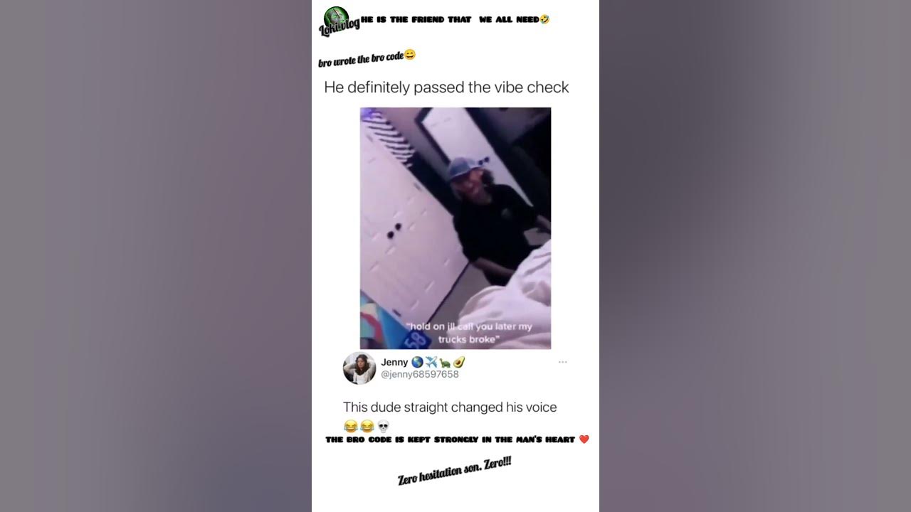 Bro Overpassed The Bro Code 😄brocode Youtube