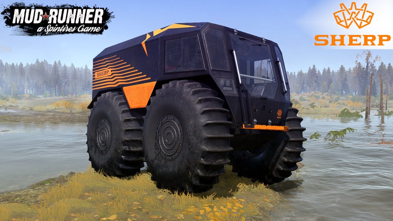 Spintires: MudRunner - SHERP 4X4 Floating Vehicle Crossing The River ...