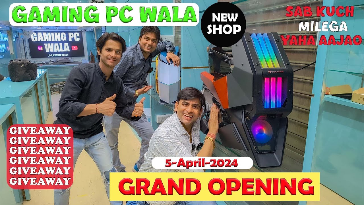 GAMING PC WALA NEW STORE💫 FREE GIVEAWAY & MEET-UP 🤪🤝 COMPUTER MARKET ...
