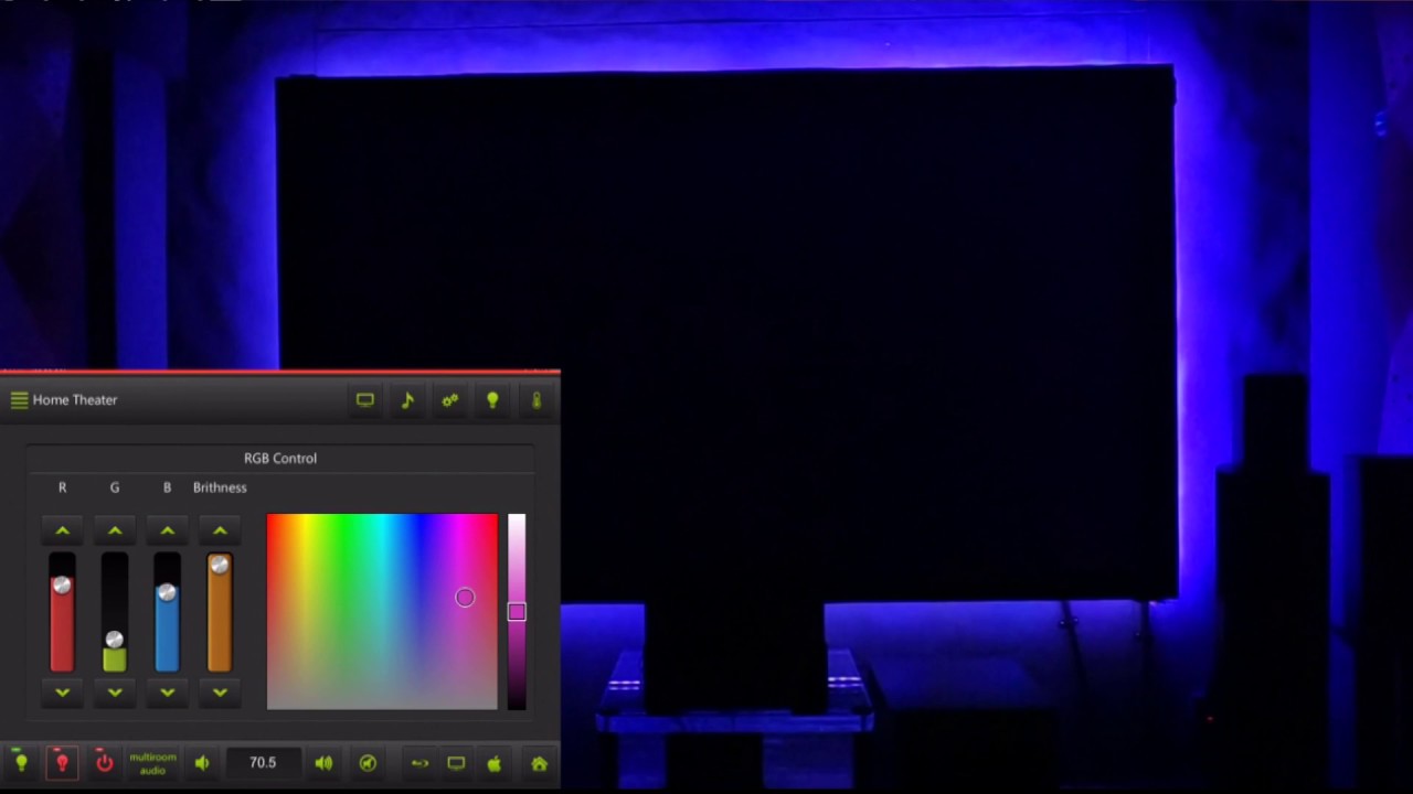 Crestron RGB controller at Precious Autosys - YouTube