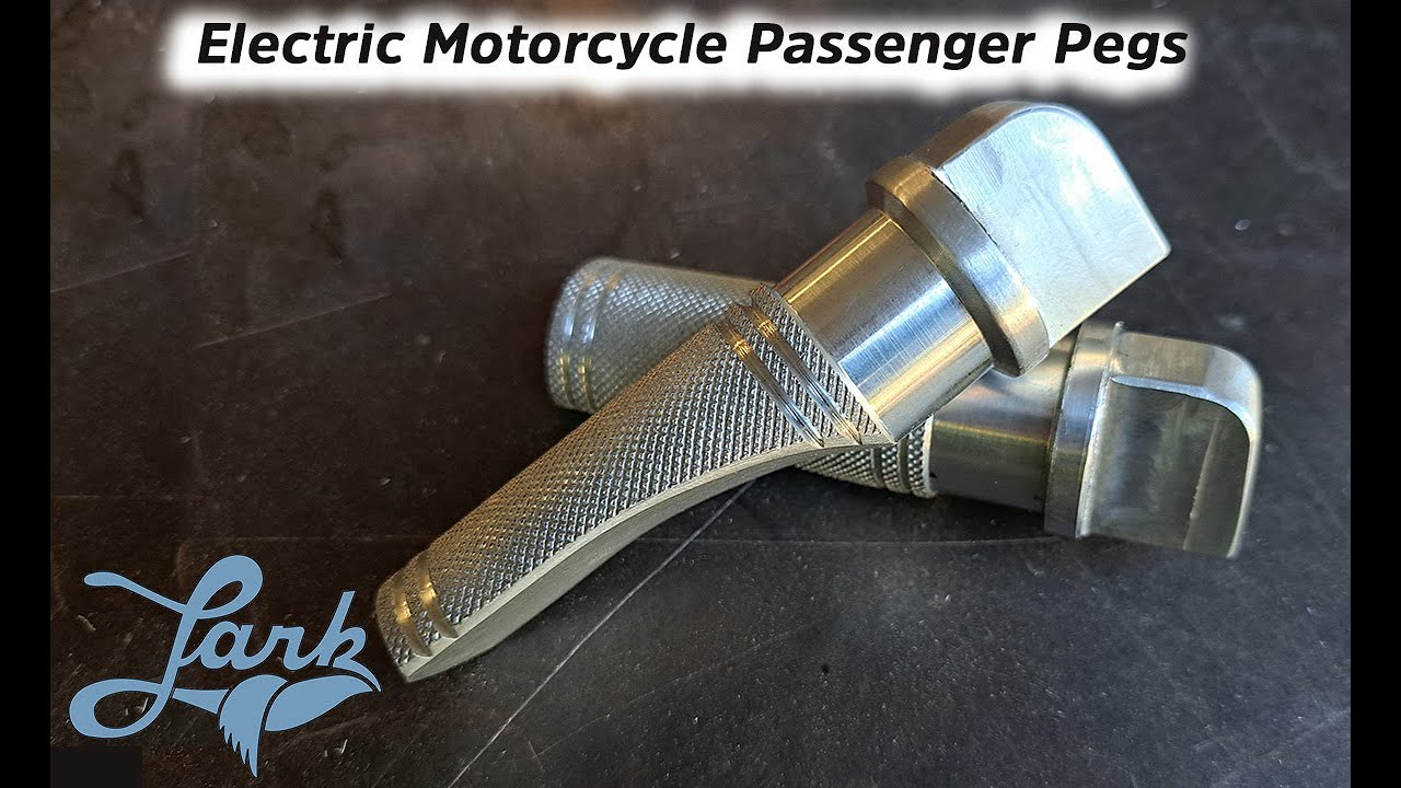 Machined Aluminum Motorcycle Passenger Pegs | Lark Machine Co - YouTube