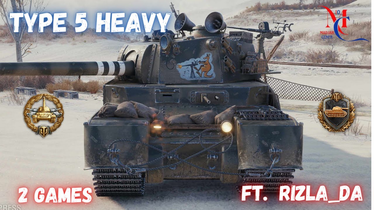 TYPE 5 Heavy🇯🇵 - "Krmača, Rizla, Cener i stado ovaca" ; 2 GAMES - World ...