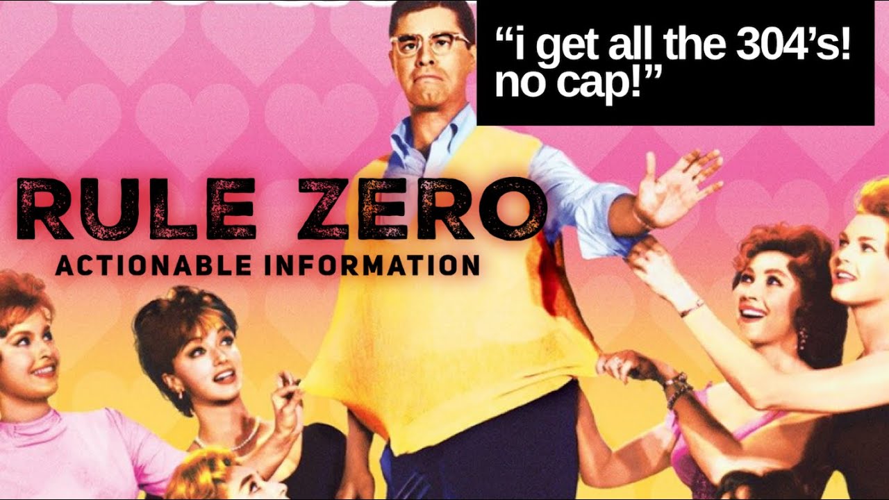 RULE ZERO - GUYS, STOP CAPPING Instead of SMASHING - YouTube