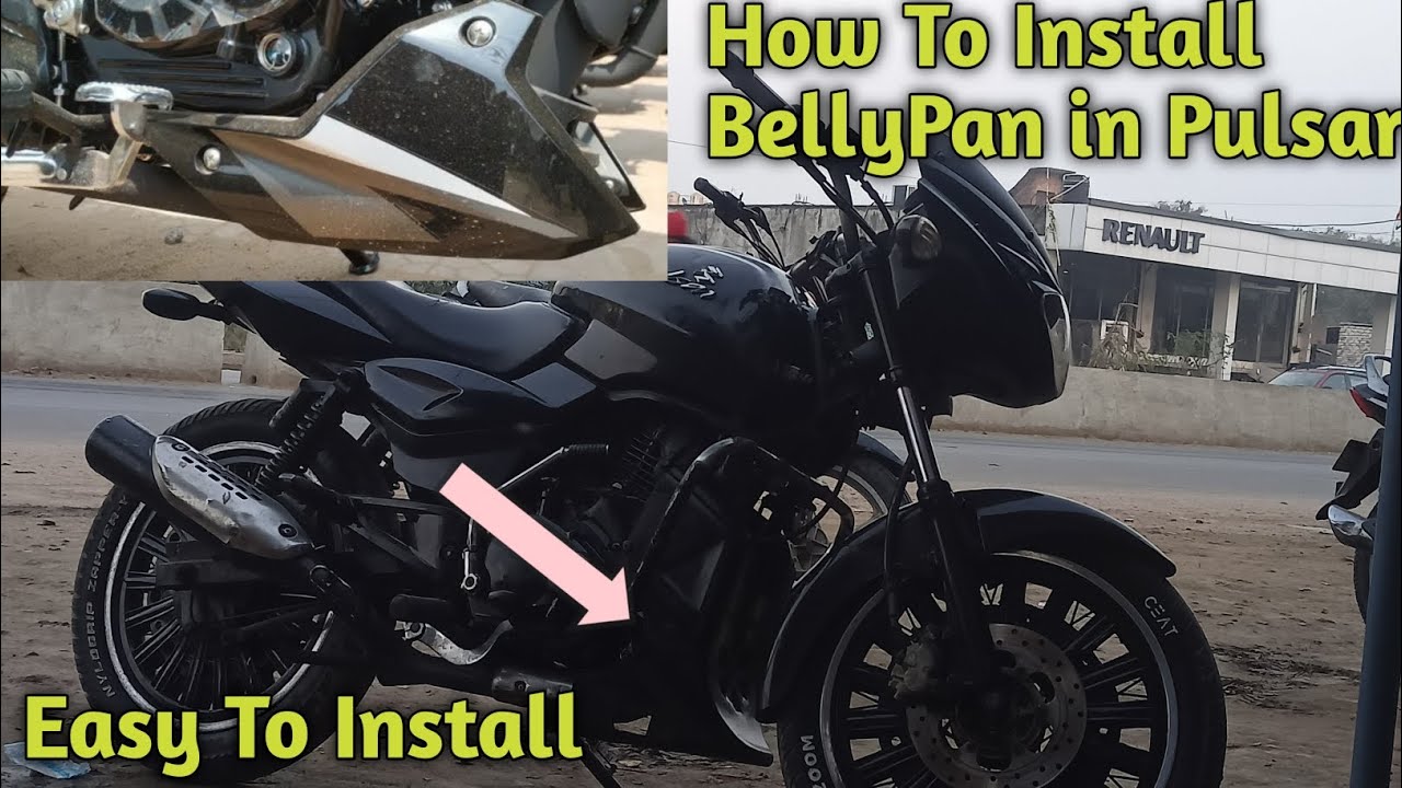 How To Install Belly pan In Pulsar 150 Univeral Any Bike 😎 @HaiderRider ...