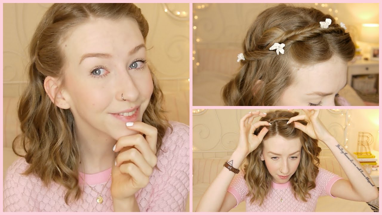 3 Easy Hairstyles Inspired by Cinderella! ad | Rhiannon Ashlee - YouTube