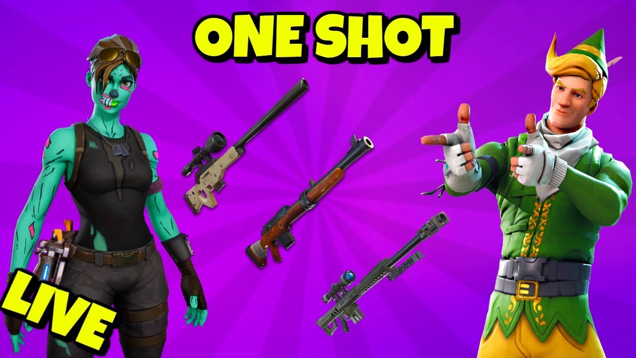 LIVE: ONE SHOT - Fortnite - YouTube