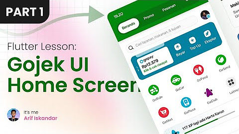 Flutter Lesson | Gojek UI Home Screen - Bahasa Indonesia - YouTube