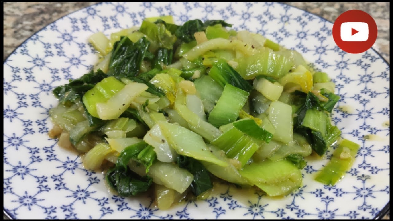 Pak Choi / Bok Choy Stir-Fry with Garlic - Quick & Easy - YouTube