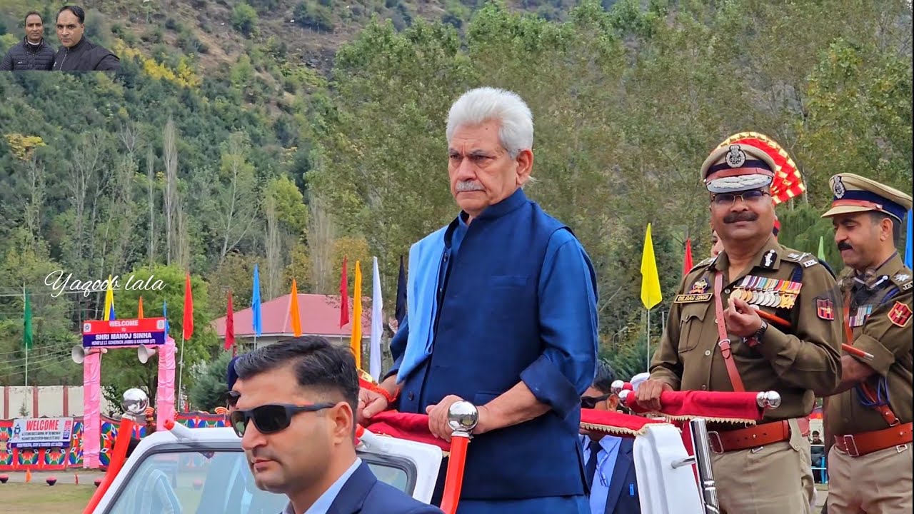 LG Manoj Sinha attends passing out parade of 510 recruit constables at STC Sheeri in Baramulla ...