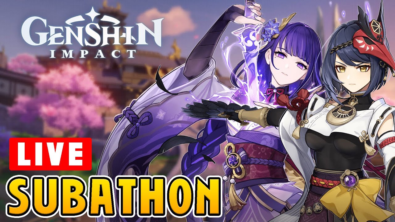 Livestream SUBATHON Genshin Impact versi 2.1 - YouTube