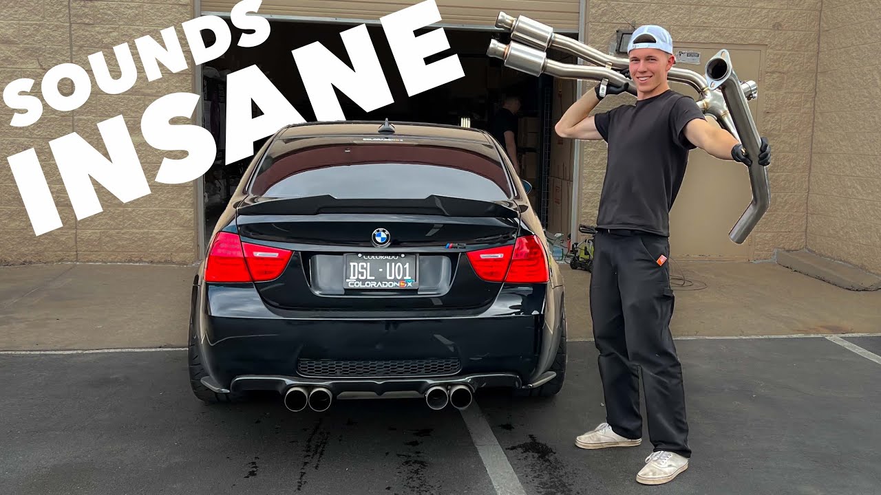 INSTALLING VALVETRONIC MIDPIPES ON MY M3! BMW E90 E92 - YouTube