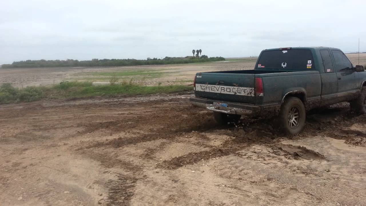 NITTO MUD GRAPPLERS on 2wd Chevy - YouTube