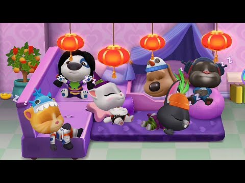 My Talking Tom Friends Lunar New Year update Gameplay Android ios - YouTube