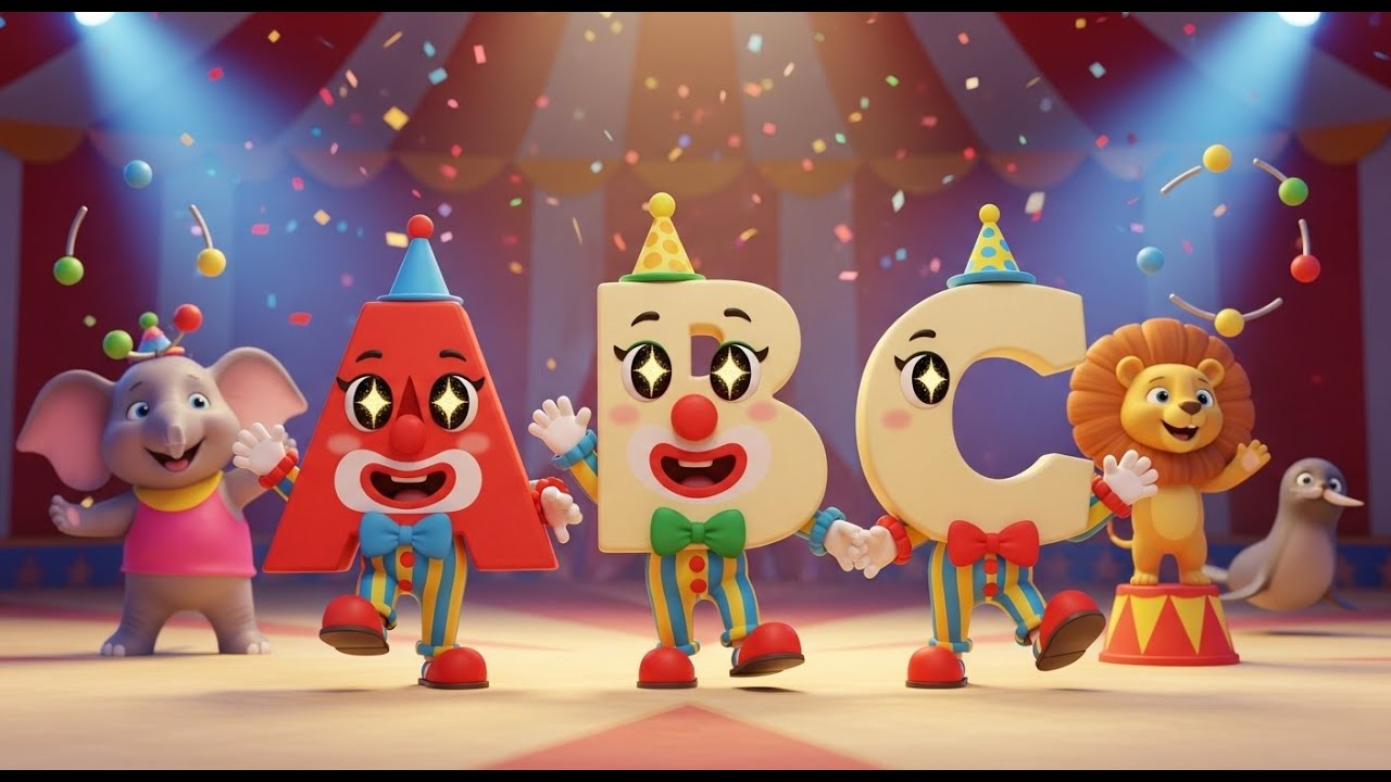 ABC Circus Parade 🎪🔤 | Learn ABC for Kids | Fun Preschool Alphabet ...