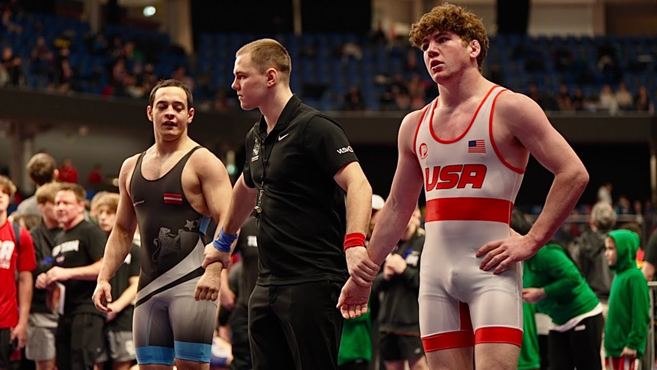 Scoreboard U20 B. Norby (USA) vs A. Tumarevics (LAT) 72kg. Men greco ...