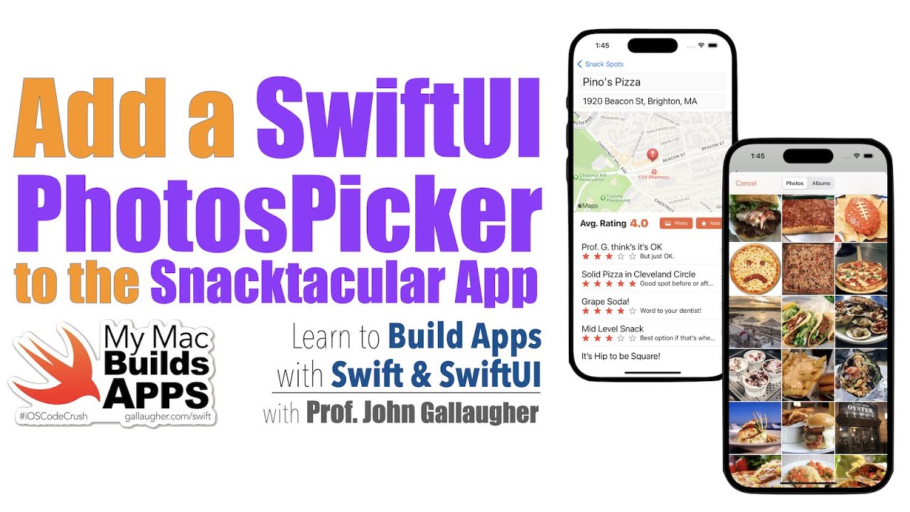 Ch 8 16 Adding A Swiftui Photospicker To Snacktacular Youtube