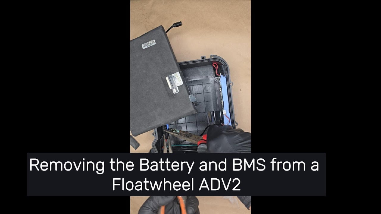 Removing the rear battery and BMS from an ADV2 Floatwheel - YouTube
