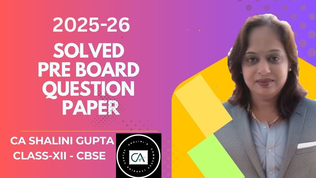 PRACTICE PREBOARD EXAM PAPER FOR CBSE 2026 - YouTube