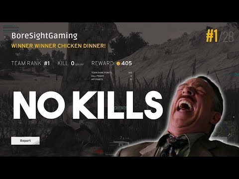 0 kill and winner winner chicken dinner