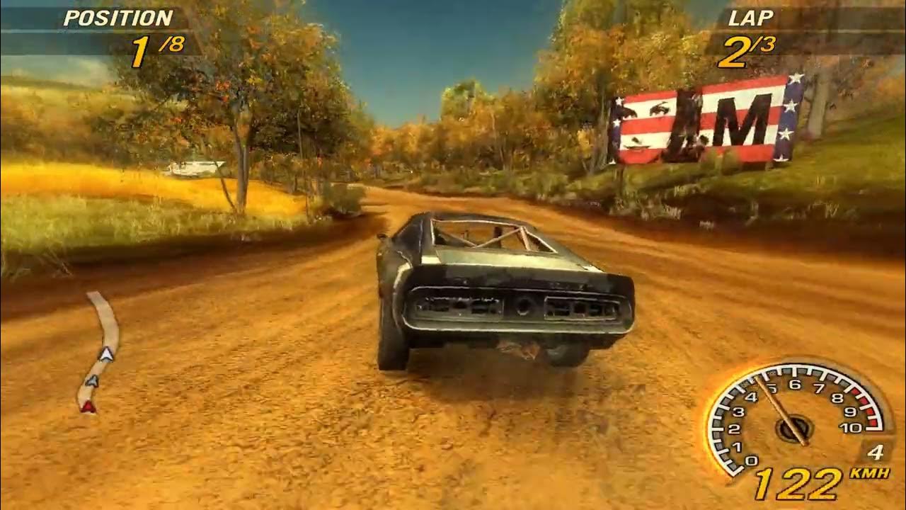 Flatout 2 Derby Level 1 2 Sunday Smash Derby 2 карта Farmlands 1 1 попытка - YouTube
