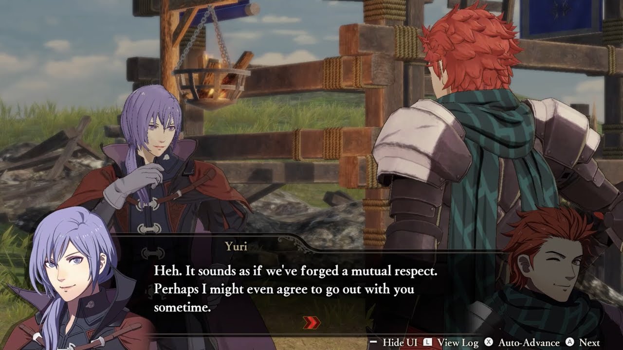 [Fire Emblem Warriors: Three Hopes] Sylvain & Yuri Support ...