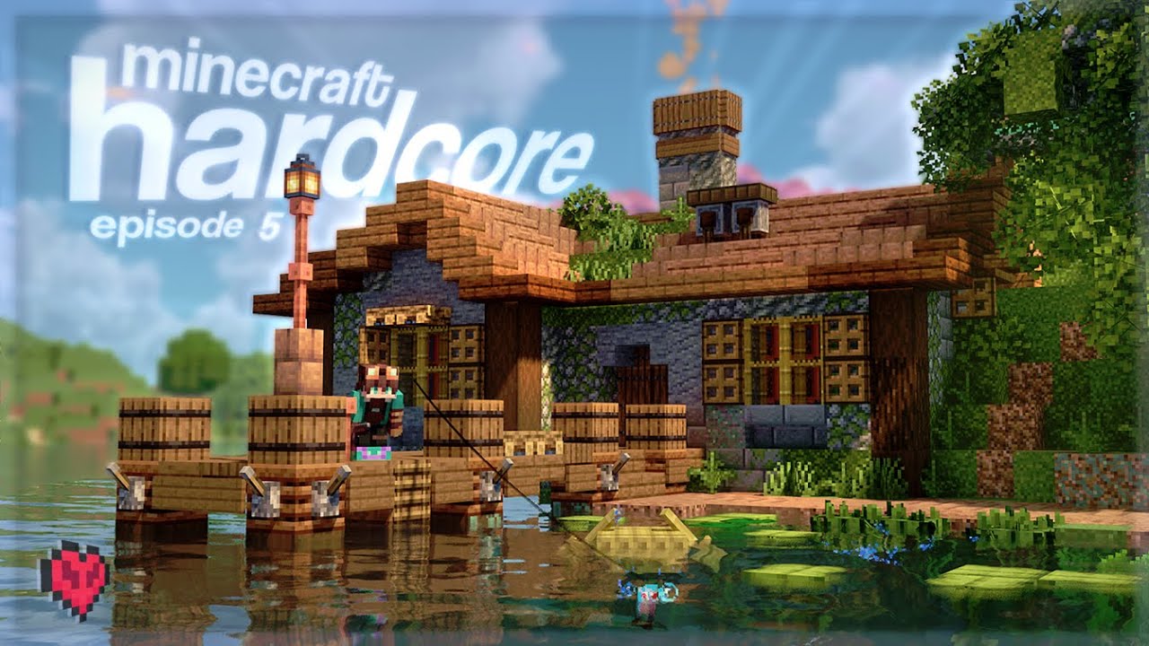 Building a Fishing Hut | Minecraft Hardcore: EP5 - YouTube