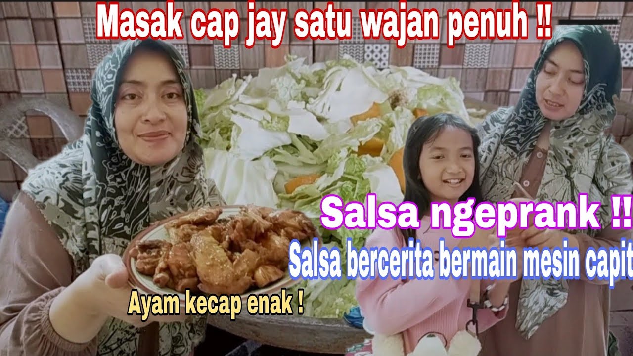 MASAK CAP JAY SAYUR SATU WAJAN PENUH‼️ SALSA NGEPRANK MAMA ‼️ ...