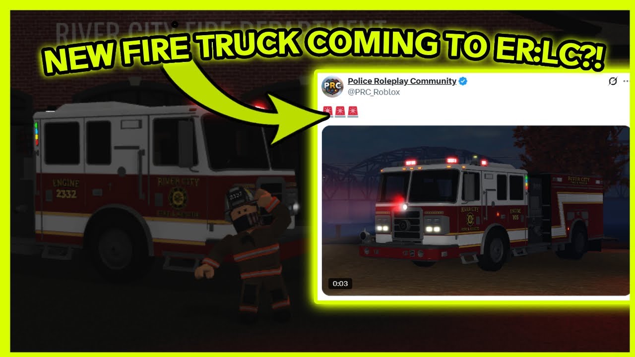 NEW ER:LC FIRETRUCK TEASER! | ER:LC Roblox - YouTube