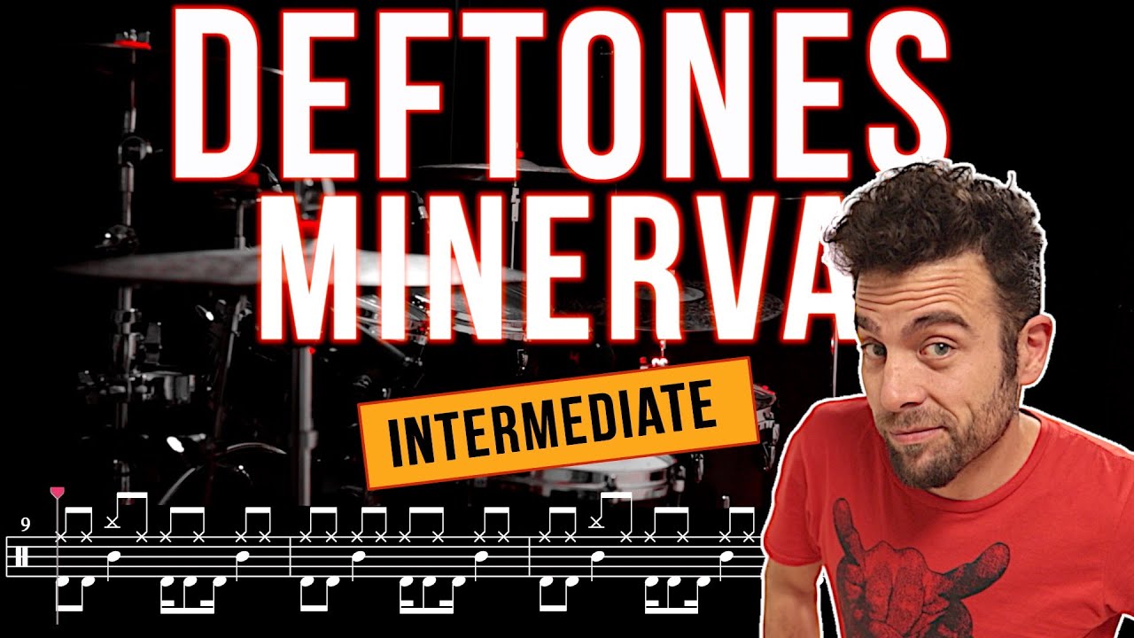 Deftones - Minerva - Drum cover (with scrolling drum score) - YouTube